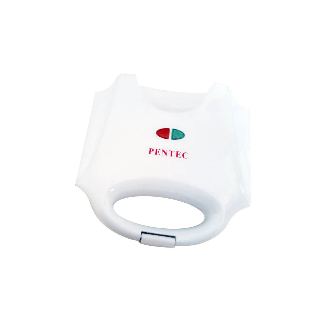 PENTEC Sandwich Maker TAC-1210 White Non Stick Pan Even Heating Light ...